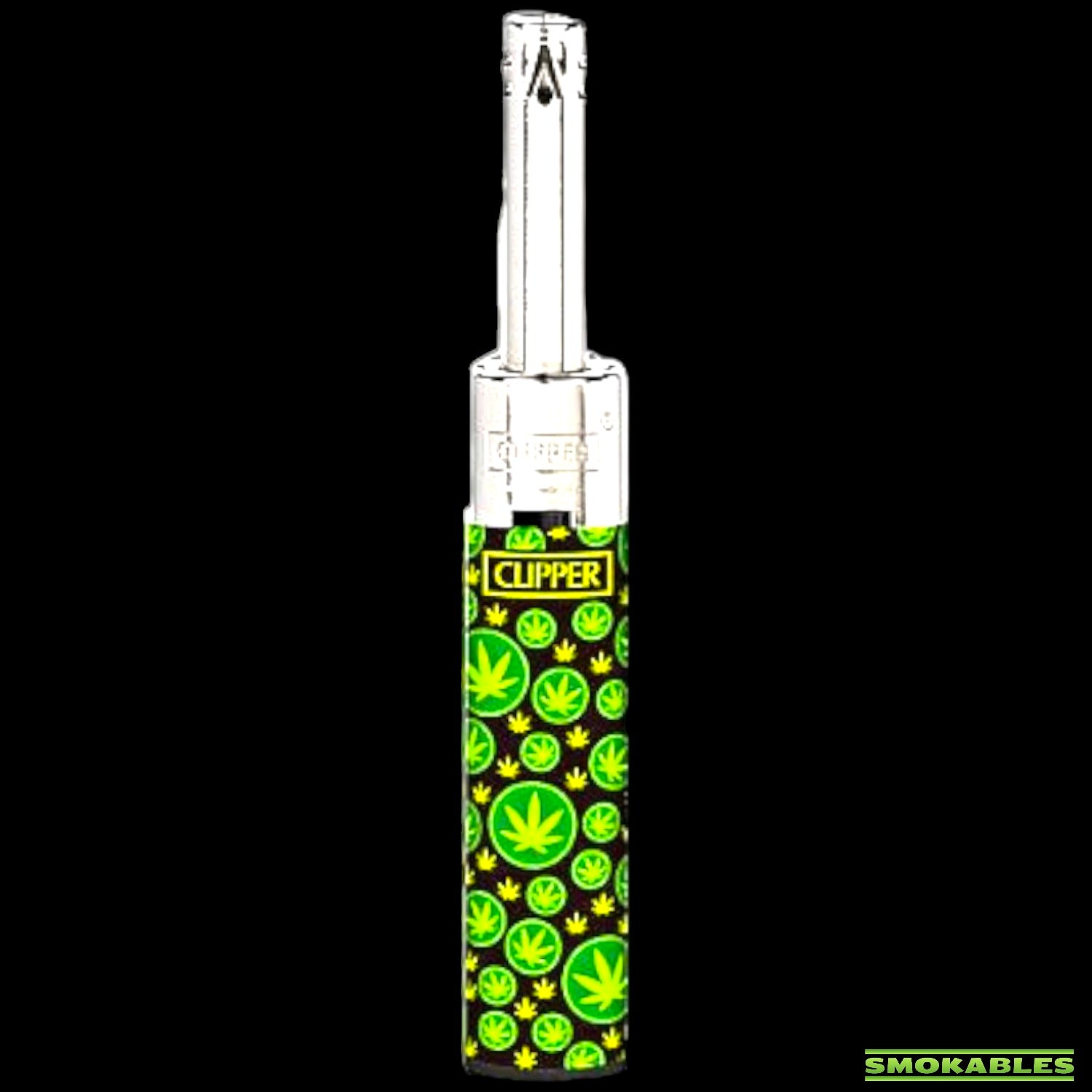 Clipper Lighter | Mini Tube | Hypnotic Hemp Leaf – Smokables