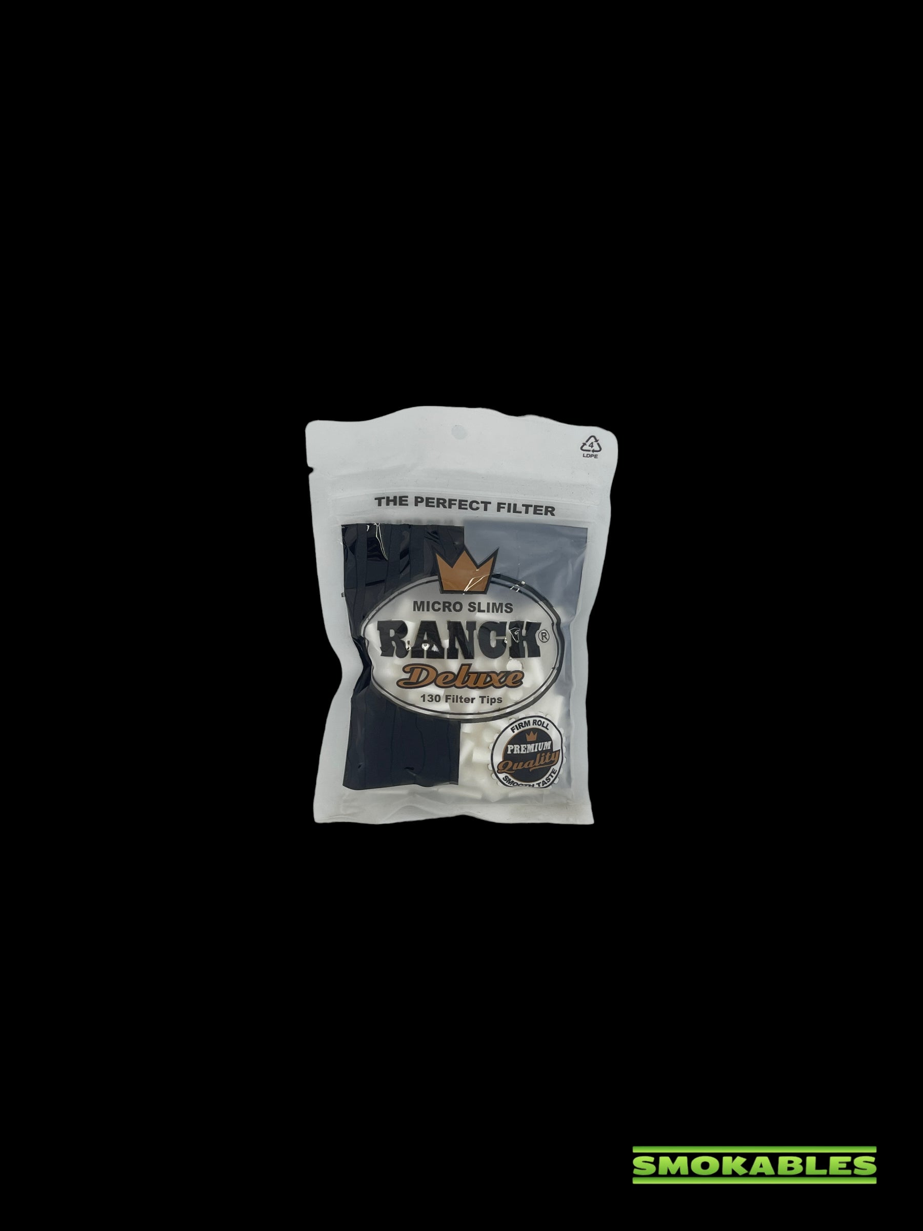 Ranch Deluxe Micro Slims 130 Filter Tips – Smokables