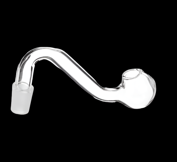 S Bend Glass Water Bubbler | Pipe Attachment | 9cm – Smokables